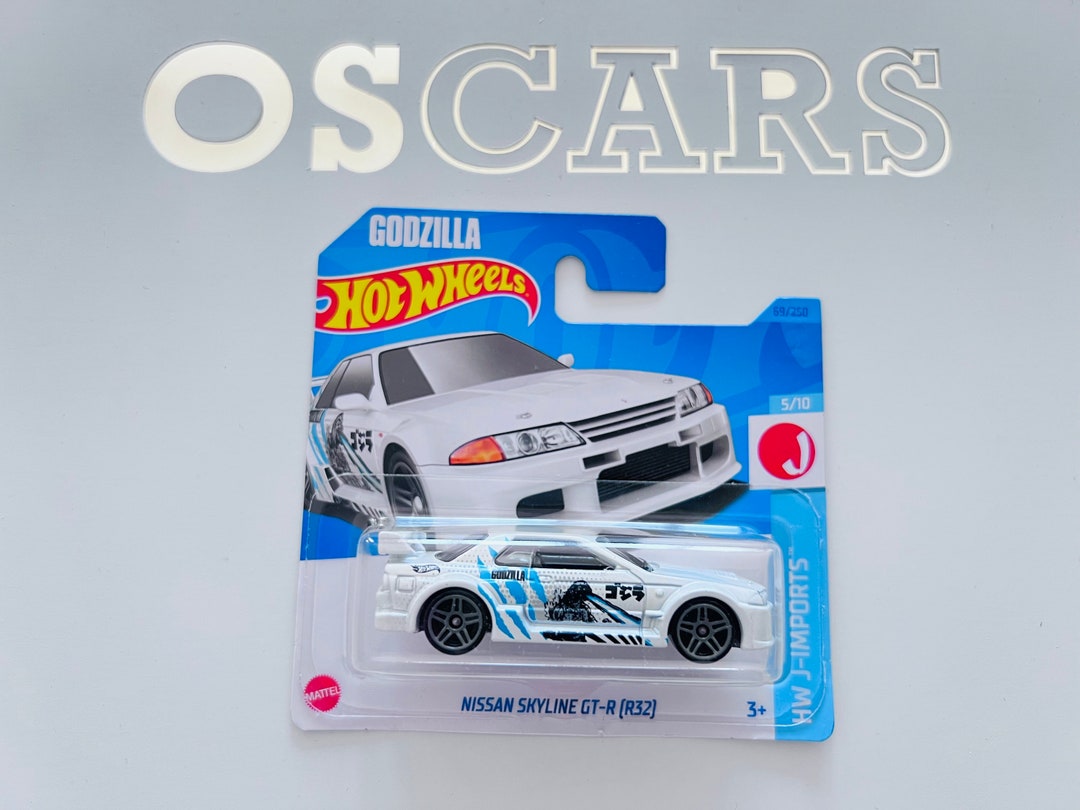 Hotwheels Nissan Skyline GT-R (R32) Godzilla Die Cast Car. Short Card ...