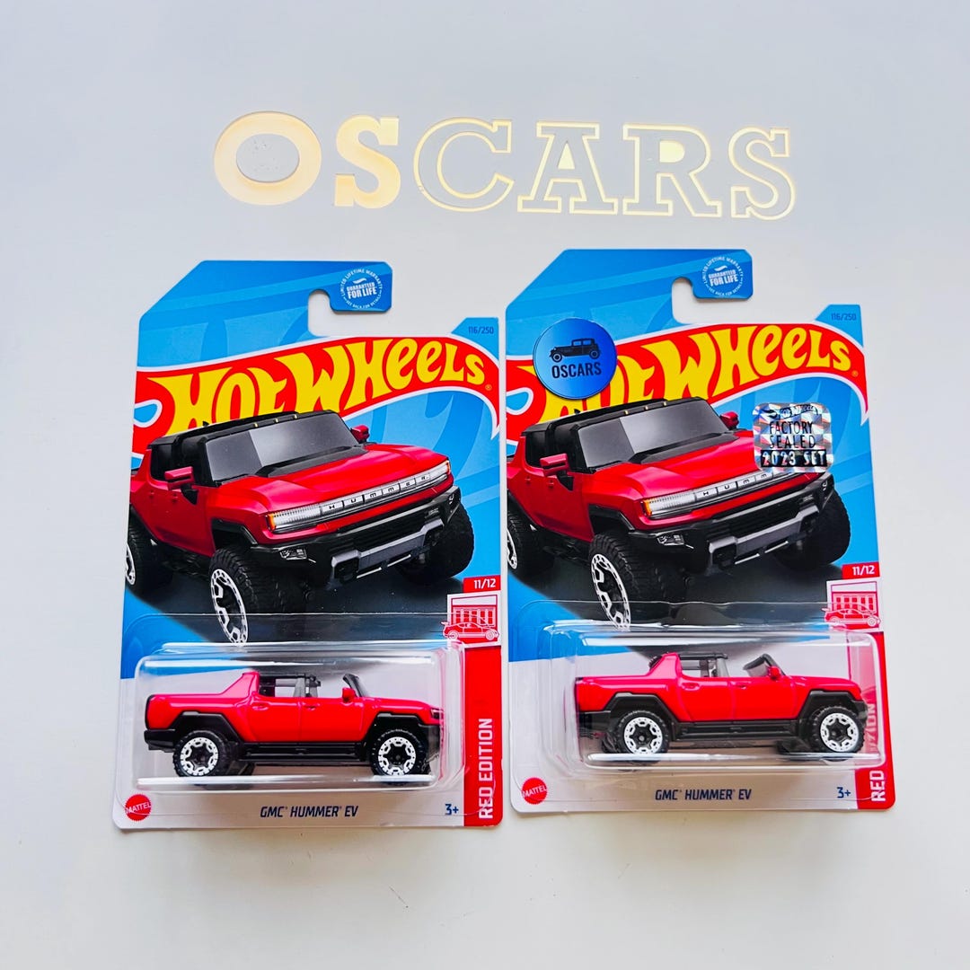 GMC Hummer EV, Choose Your Hot Wheels Red Edition, Rare Diecast ...