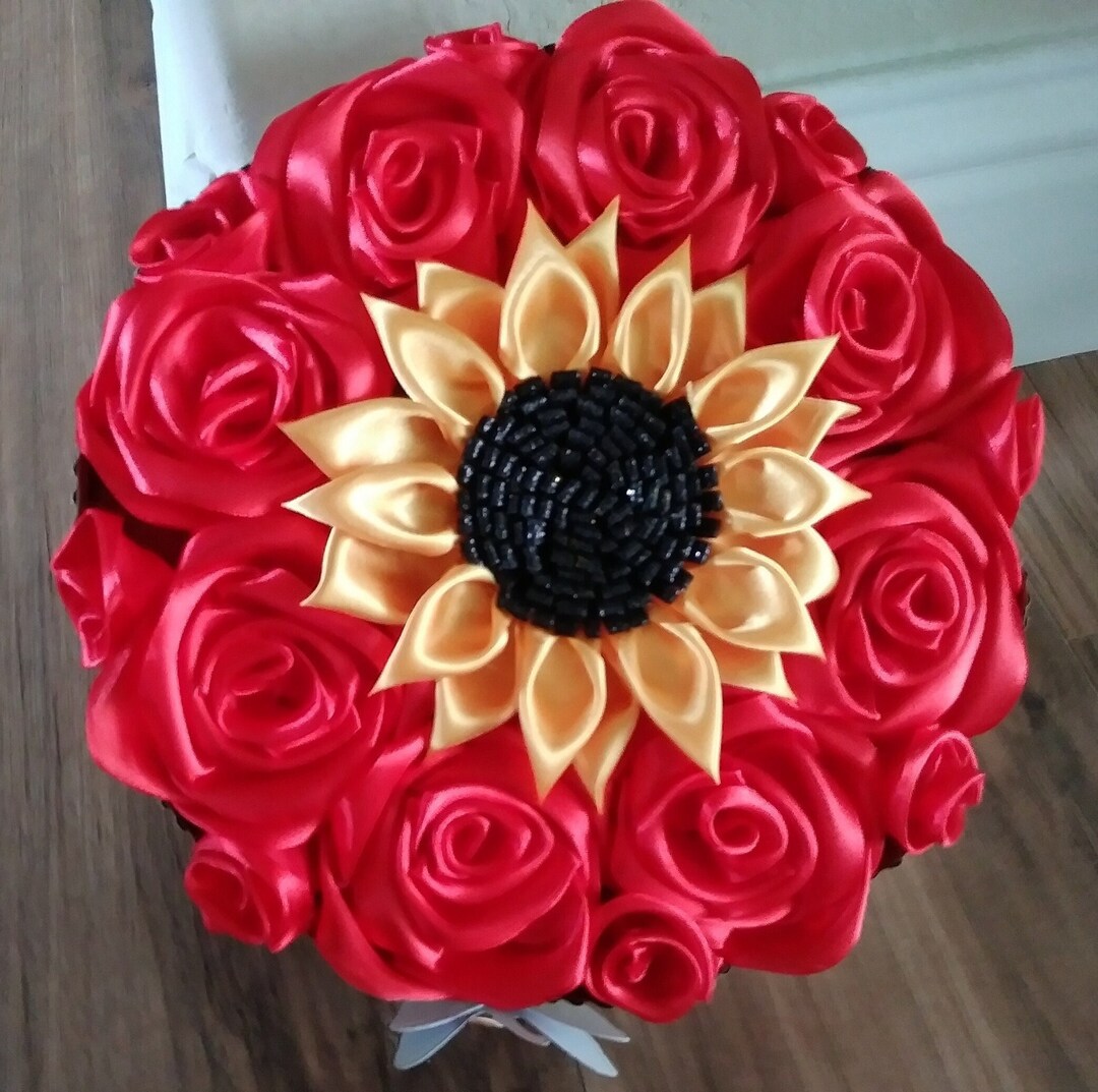 Silk Ribbon Roses. Flower Box. Satin Roses. Eternity Rose. Bouquets ...