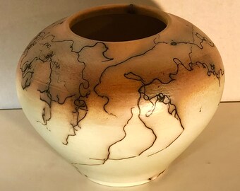 HORSEHAIR Pottery With Eagle Dancer Design by Navajo Artist - Etsy