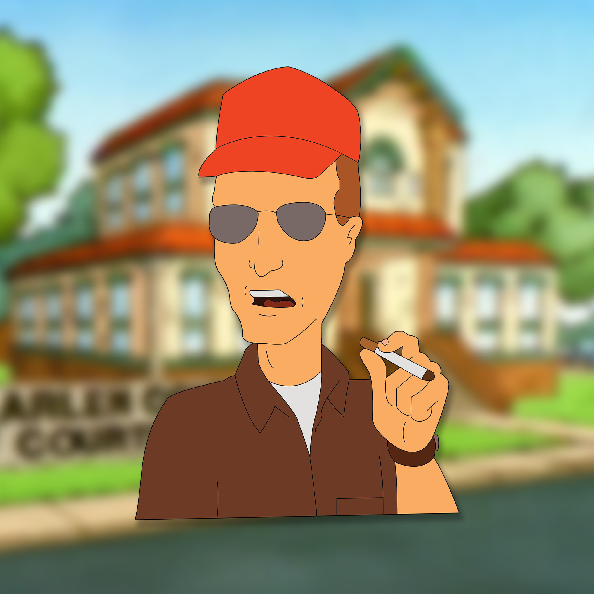 Dale Gribble Vinyl Sticker - Etsy