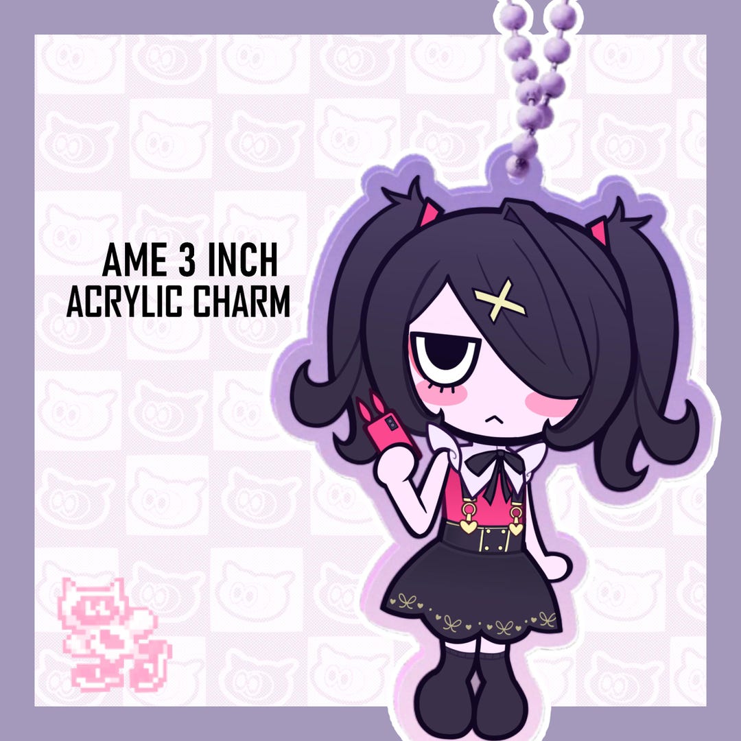 Ame Chan | Acrylic Keychain | 3 Inches | NEEDY STREAMER OVERLOAD - Etsy