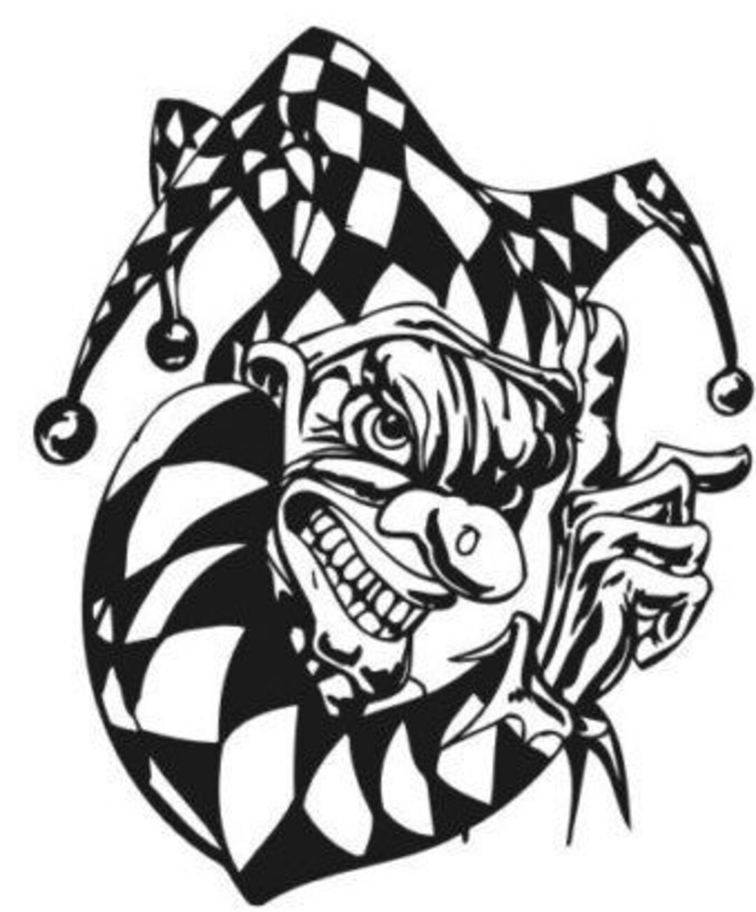Clown Aufkleber Sticker Auto Tuning Styling Wunschfarbe 037 - Etsy