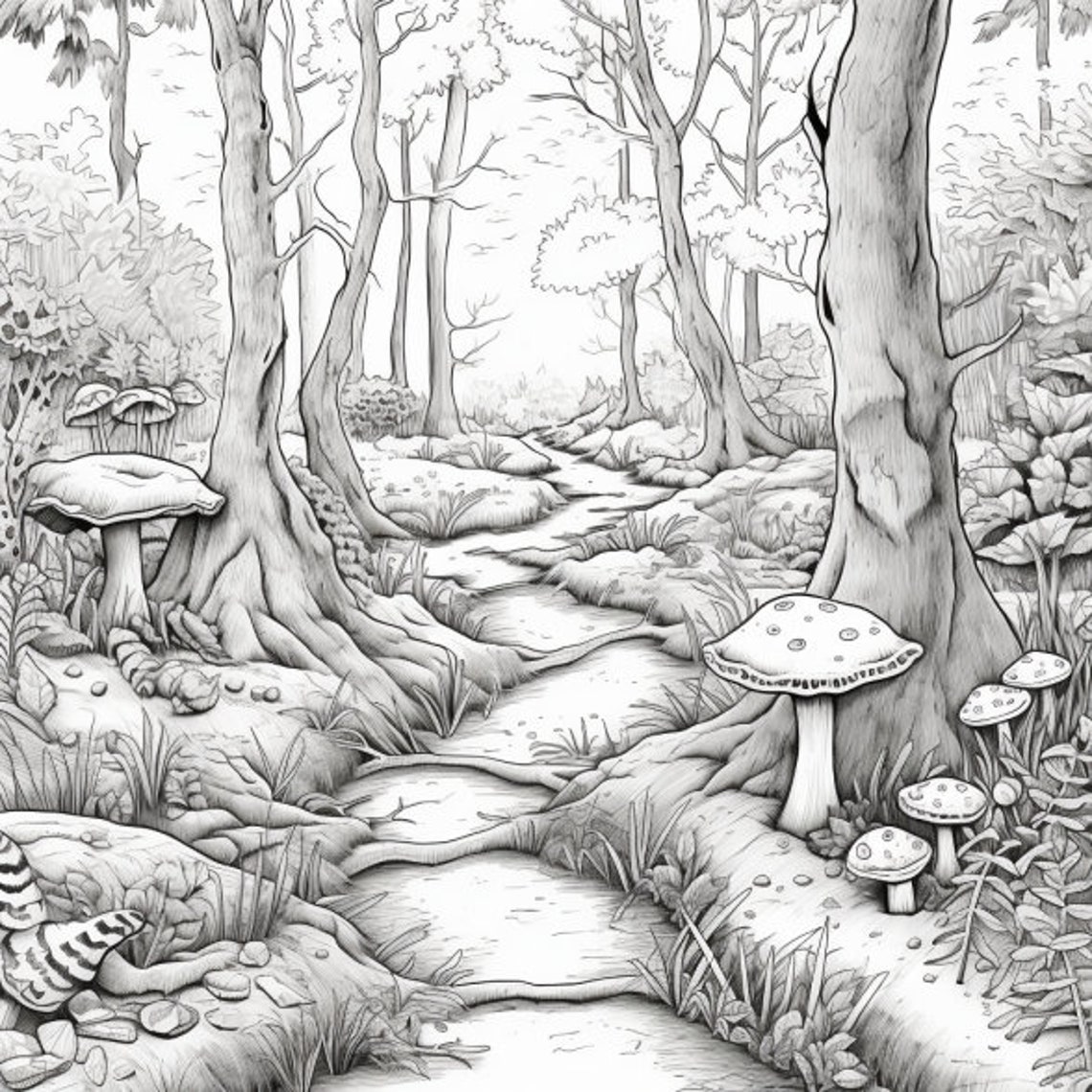 Goblincore Printable Coloring Pages - Etsy