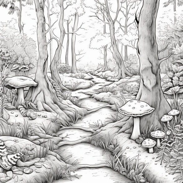 Goblincore Printable Coloring Pages - Etsy