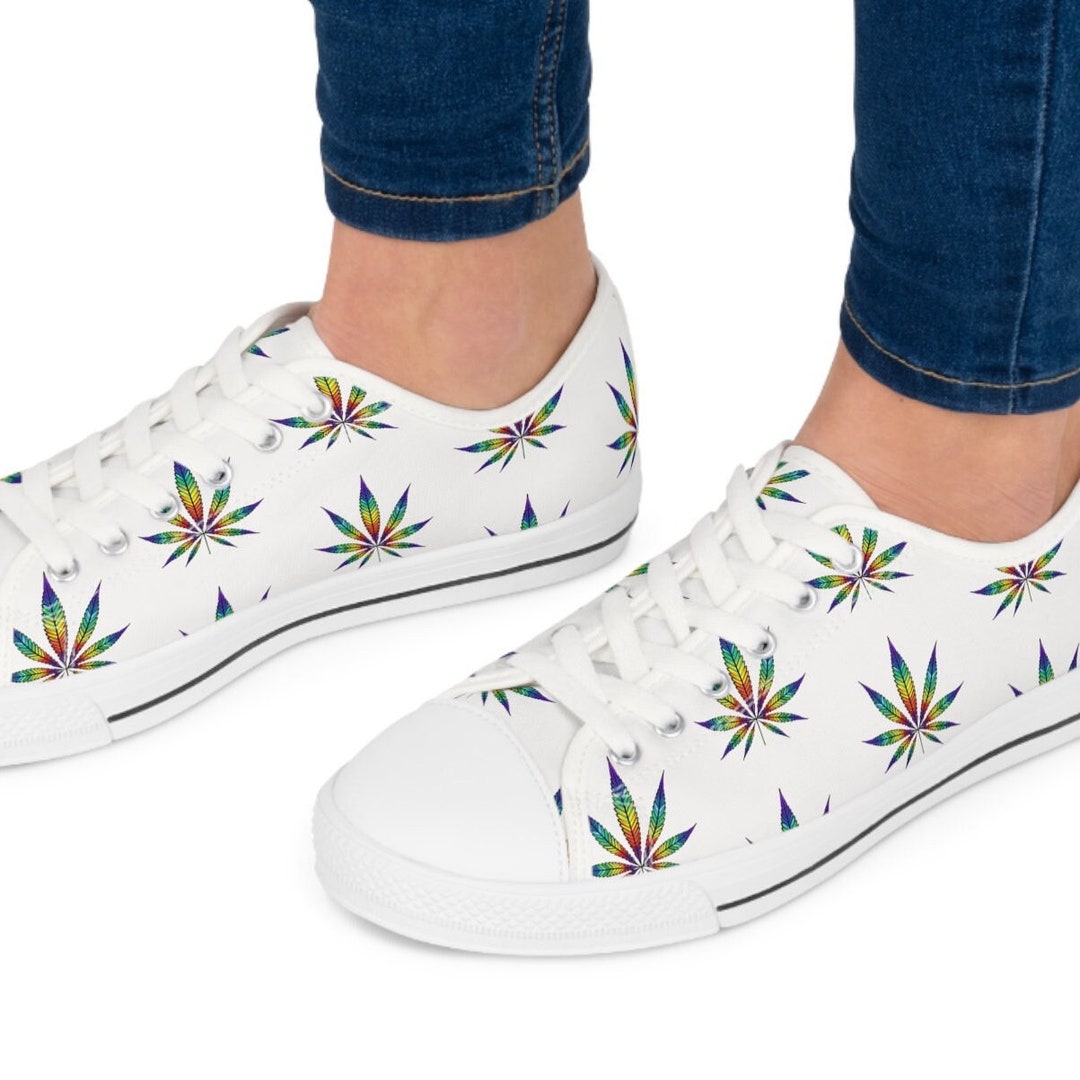 420 Stoner Gifts,stoner Women's Low Top Sneakers - Etsy
