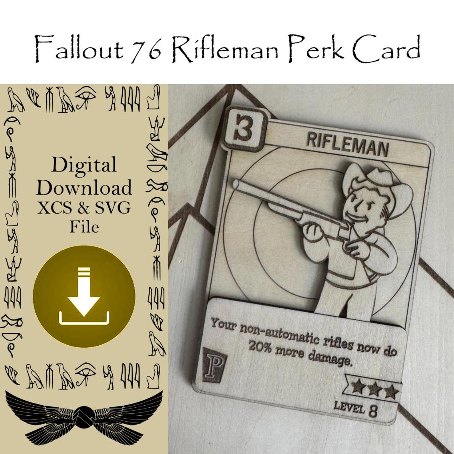 Fallout 76 Rifleman Perk Card - Etsy