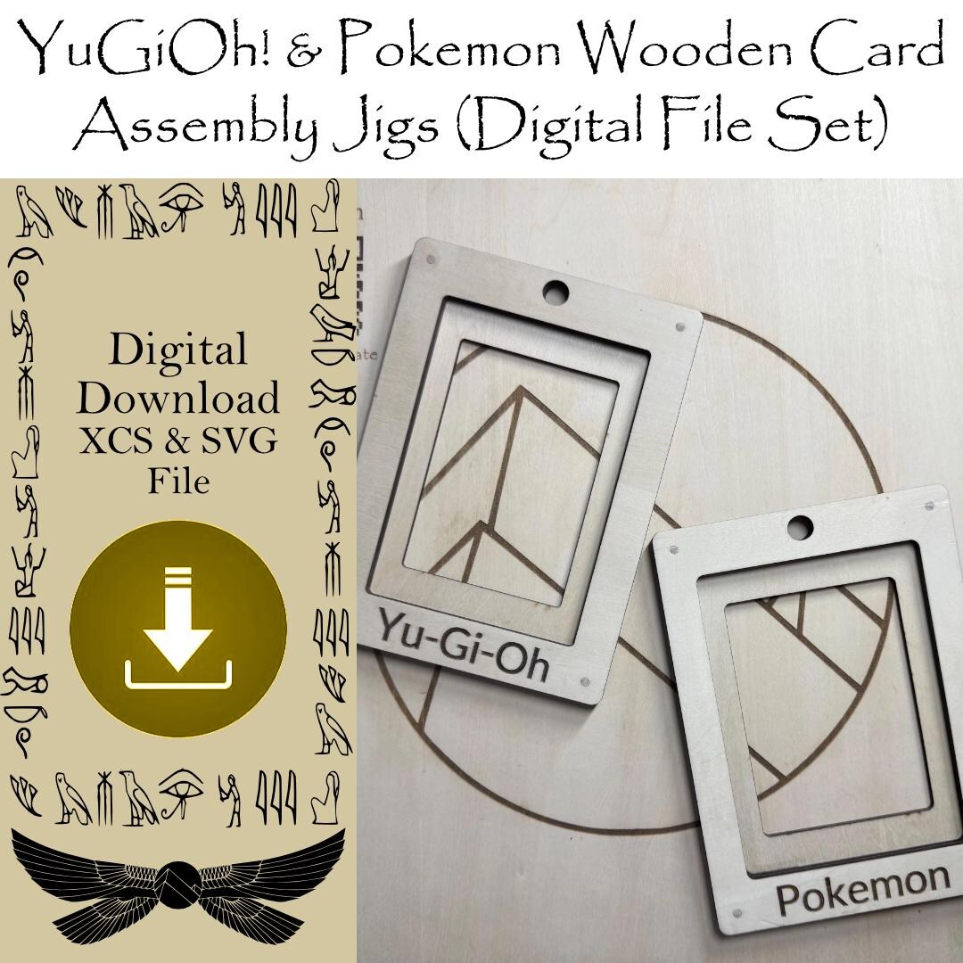 Yugioh & Pokemon Wooden Card Assembly Jigs digital File Set - Etsy