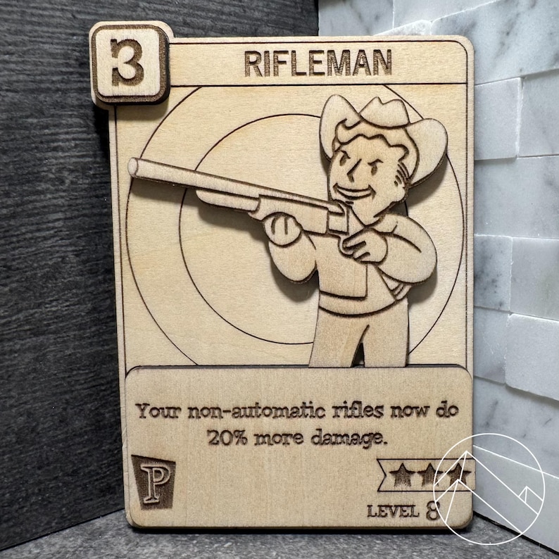 Fallout 76 Rifleman Perk Card - Etsy
