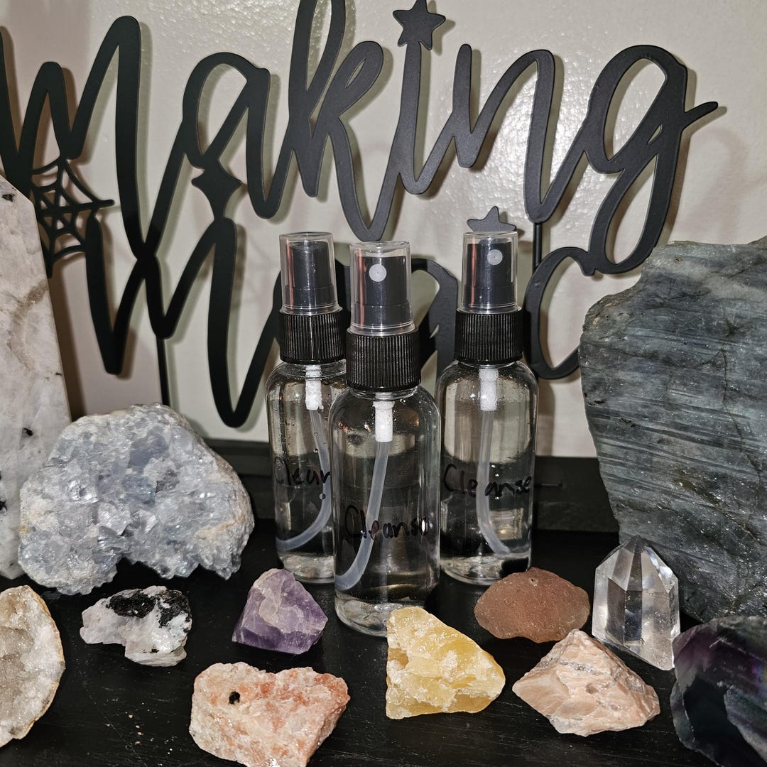 Spiritual Cleansing Spray: Sandalwood & Black Obsidian - Etsy