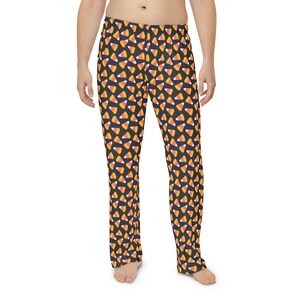 Men's Candy Corn Pajama Pants, Halloween Pjs - Etsy