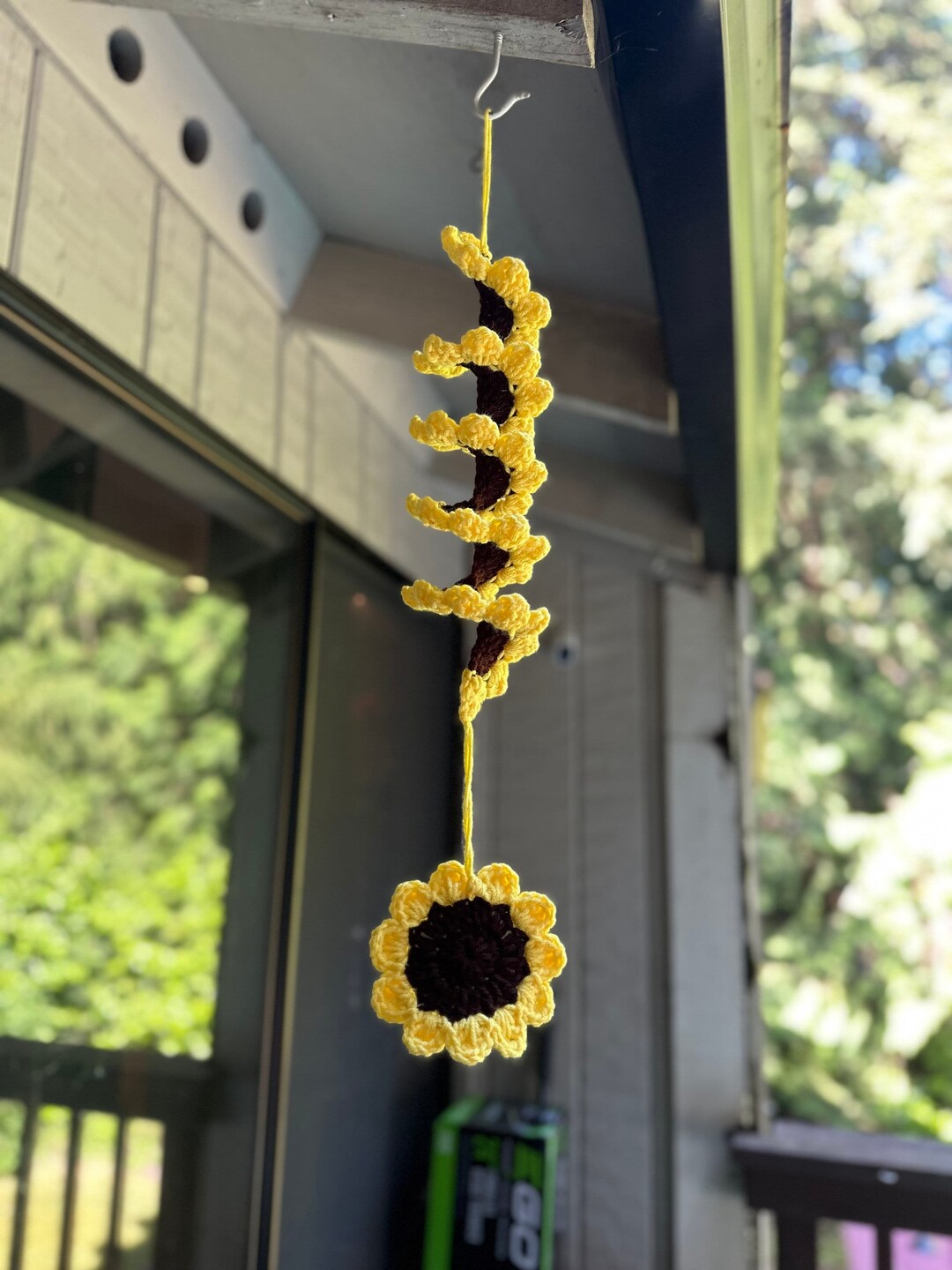Crochet Sunflower Wind Spinner - Etsy