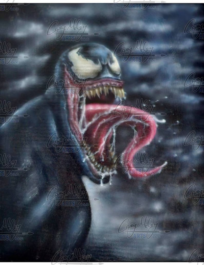 Venom Marvel Character Original Print - Etsy