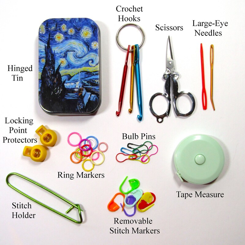 Knitting Notions Tin Kit - Etsy