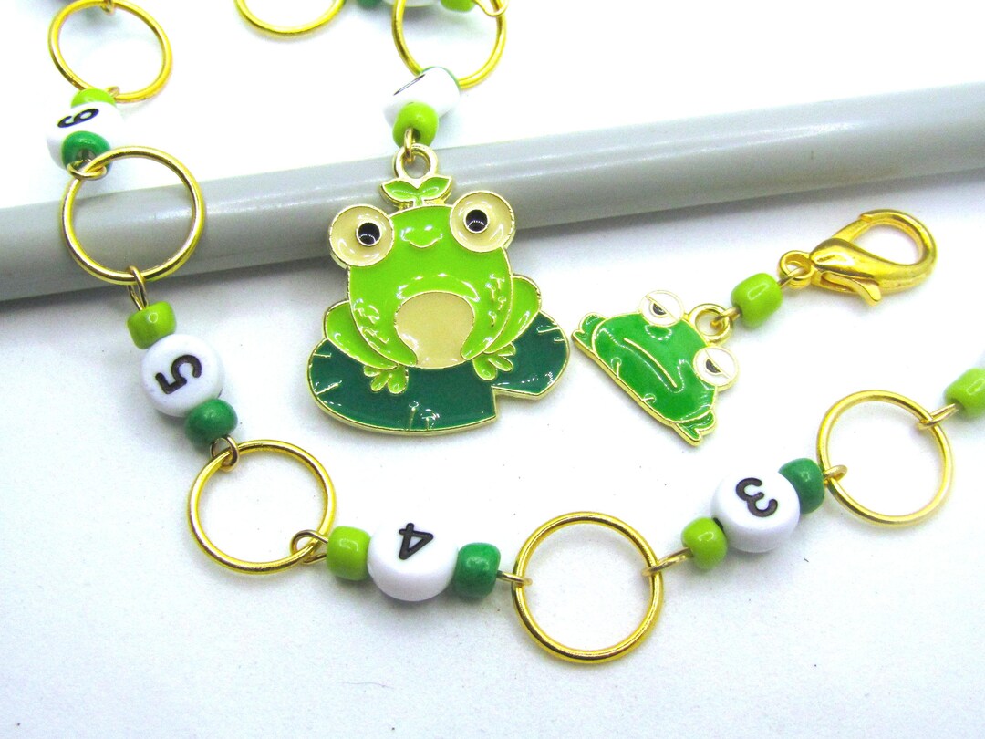 Frog Knitting Row Counter, Chain Row Counter Gift for Knitter, Cute ...