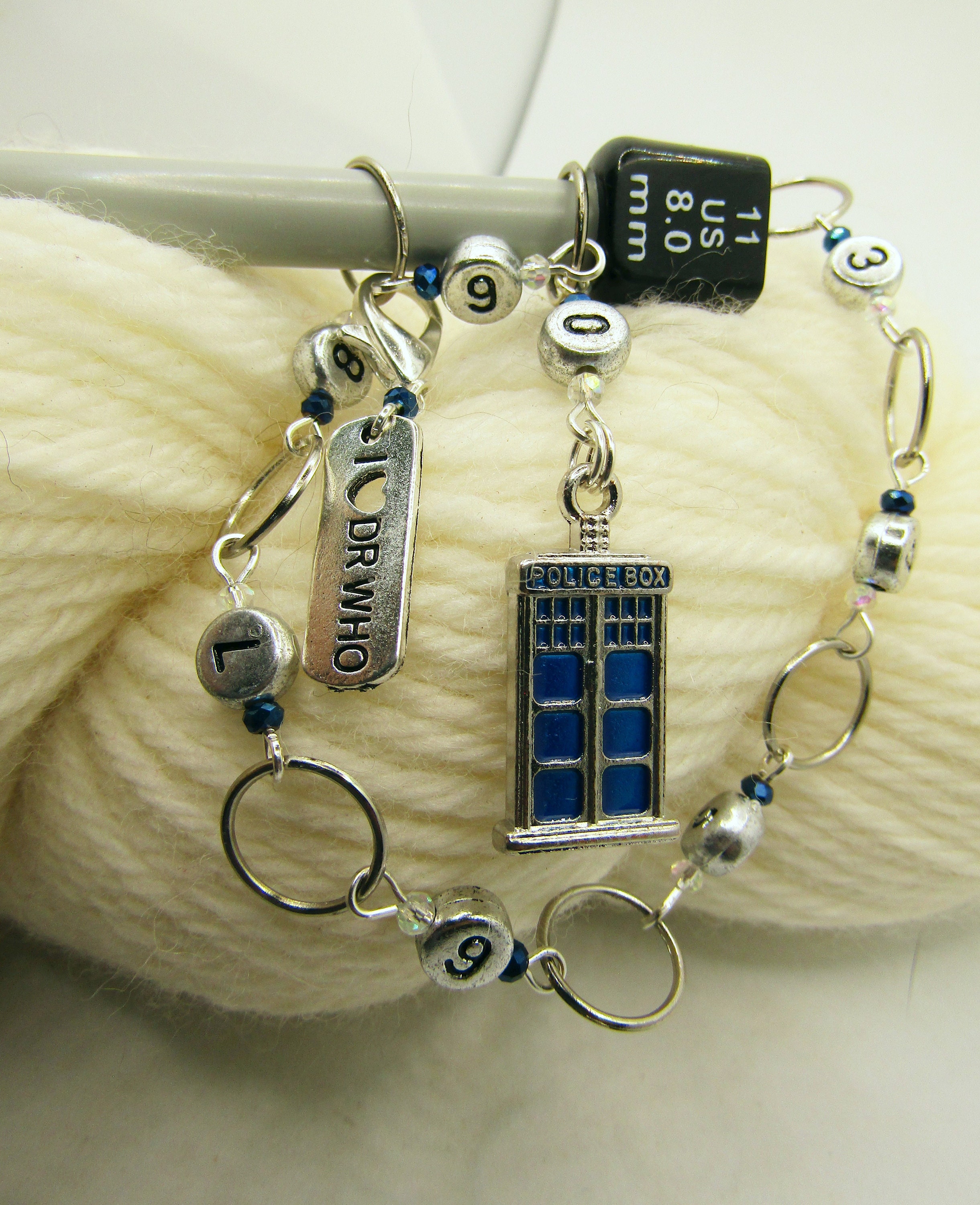 Time Lord Knitting Row Counter, Chain Row Counter Gift for Knitter ...