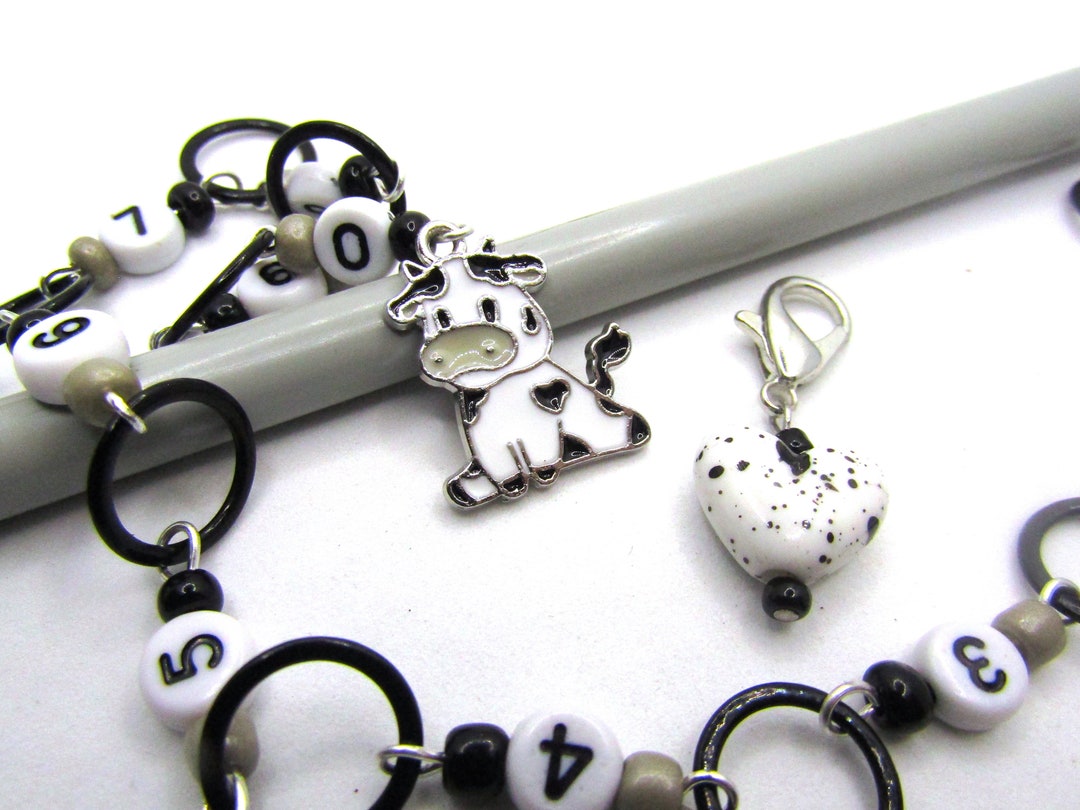 Cow Knitting Row Counter, Chain Row Counter Gift for Knitter, Cute ...