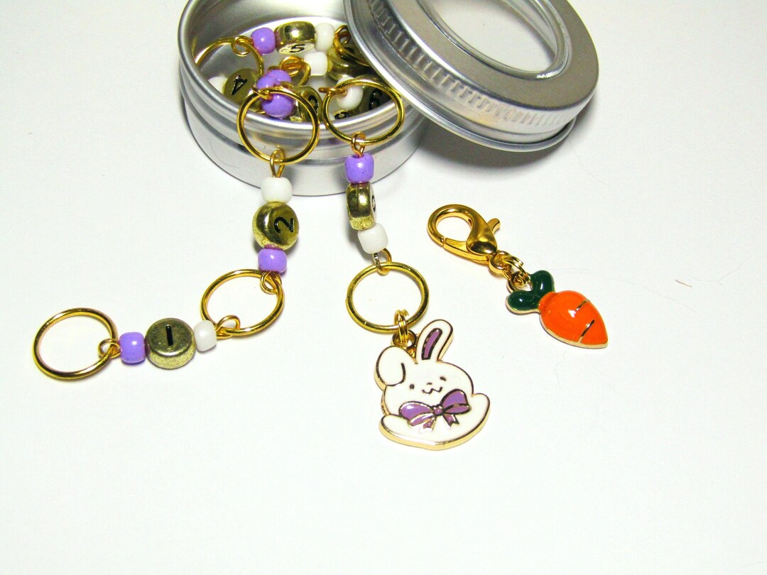 Bunny Rabbit Snag-free Knitting Chain Row Counter - Etsy
