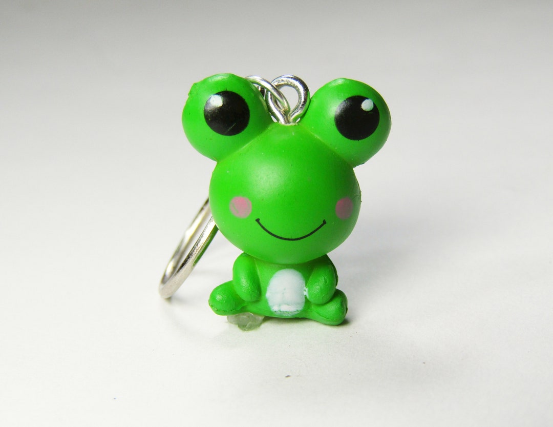 Frog Stitch Marker, Green Frog Progress Keeper for Knit or Crochet ...