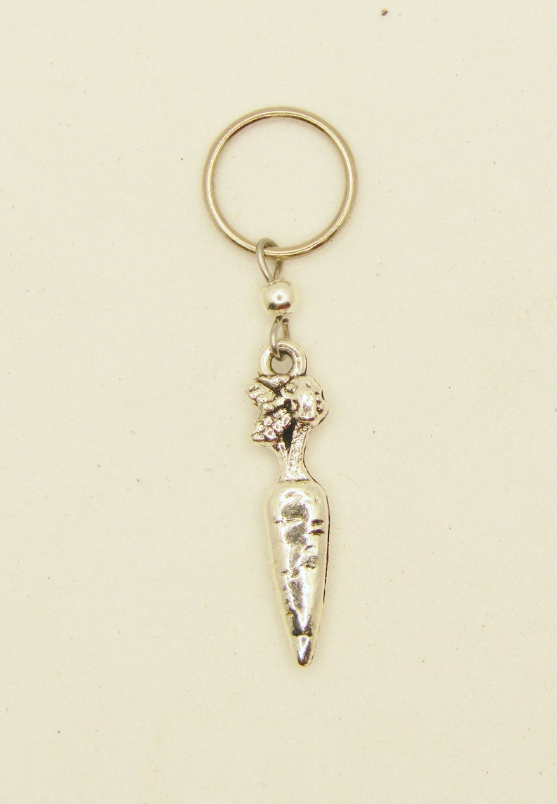 Carrot Stitch Marker, Silver Carrot Progress Keeper, Carrot Vegetable ...