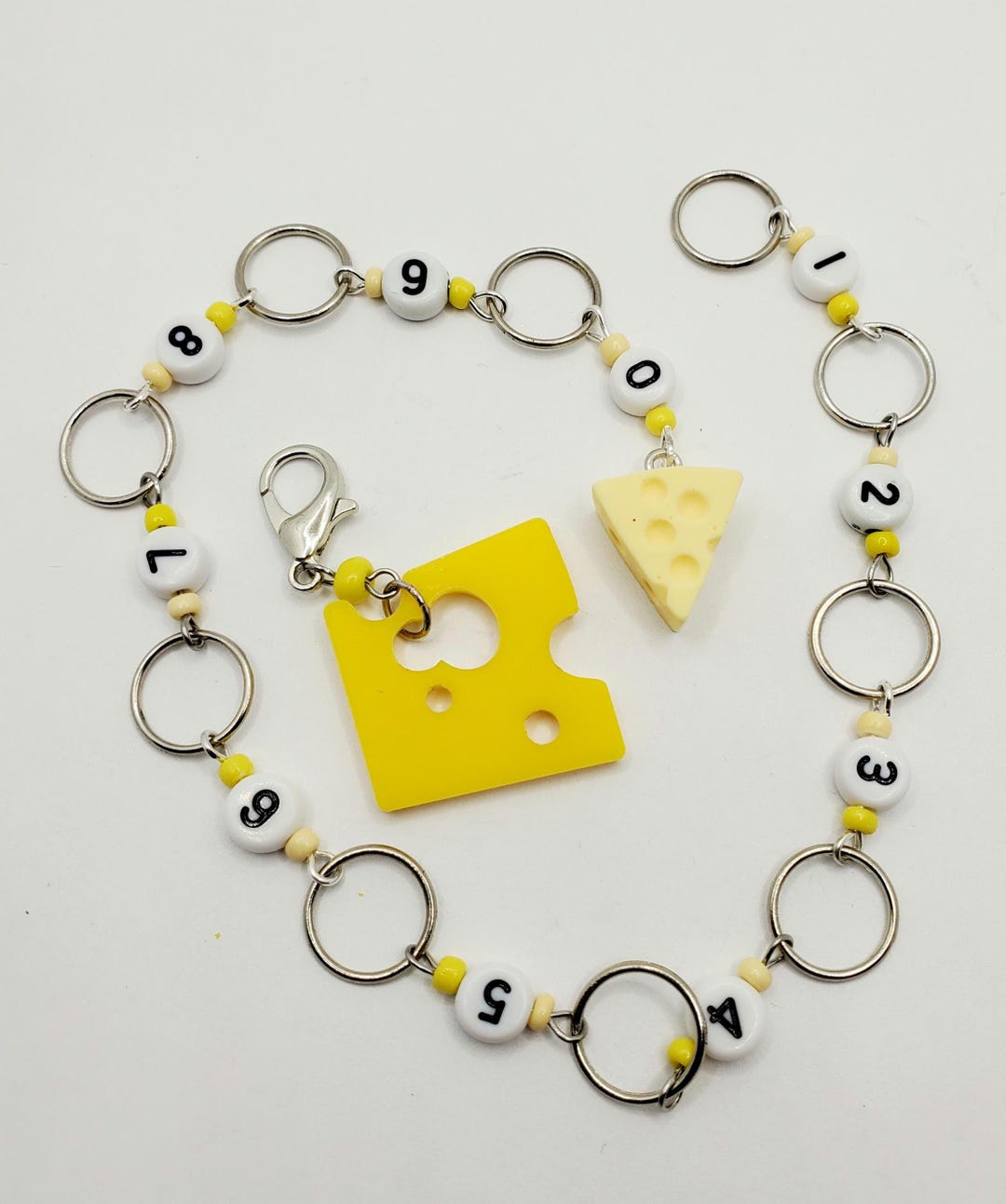 Cheese Knitting Row Counter, Chain Row Counter Gift for Knitter, Cheese ...