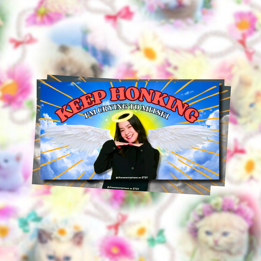 Mitski Jesus Christ Angel Keep Honking I'm Crying to - Etsy