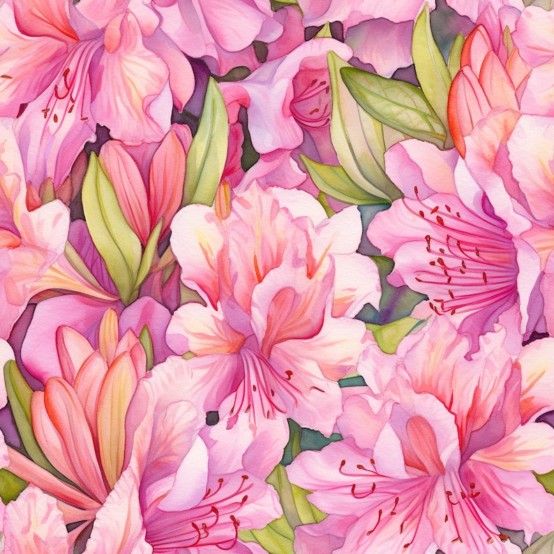 Washington State Flower - Pacific Rhododendron - Flower Pattern ...