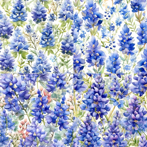 Bluebonnet Fabric - Etsy