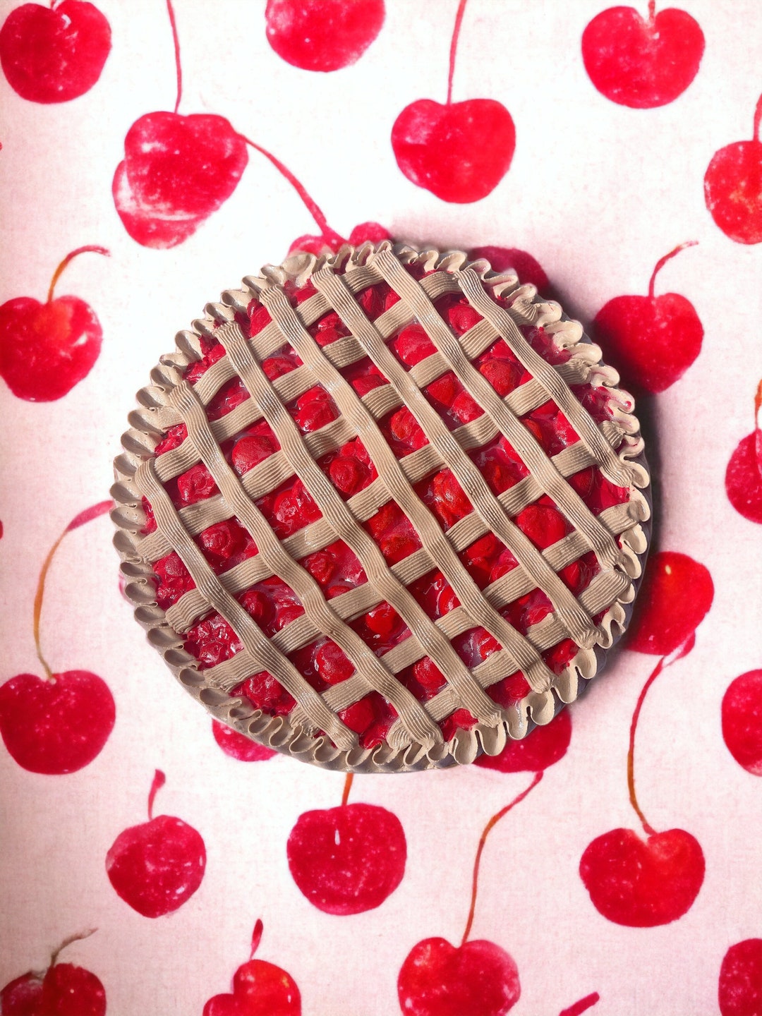 Fake Cherry Pie Wall Art - Etsy