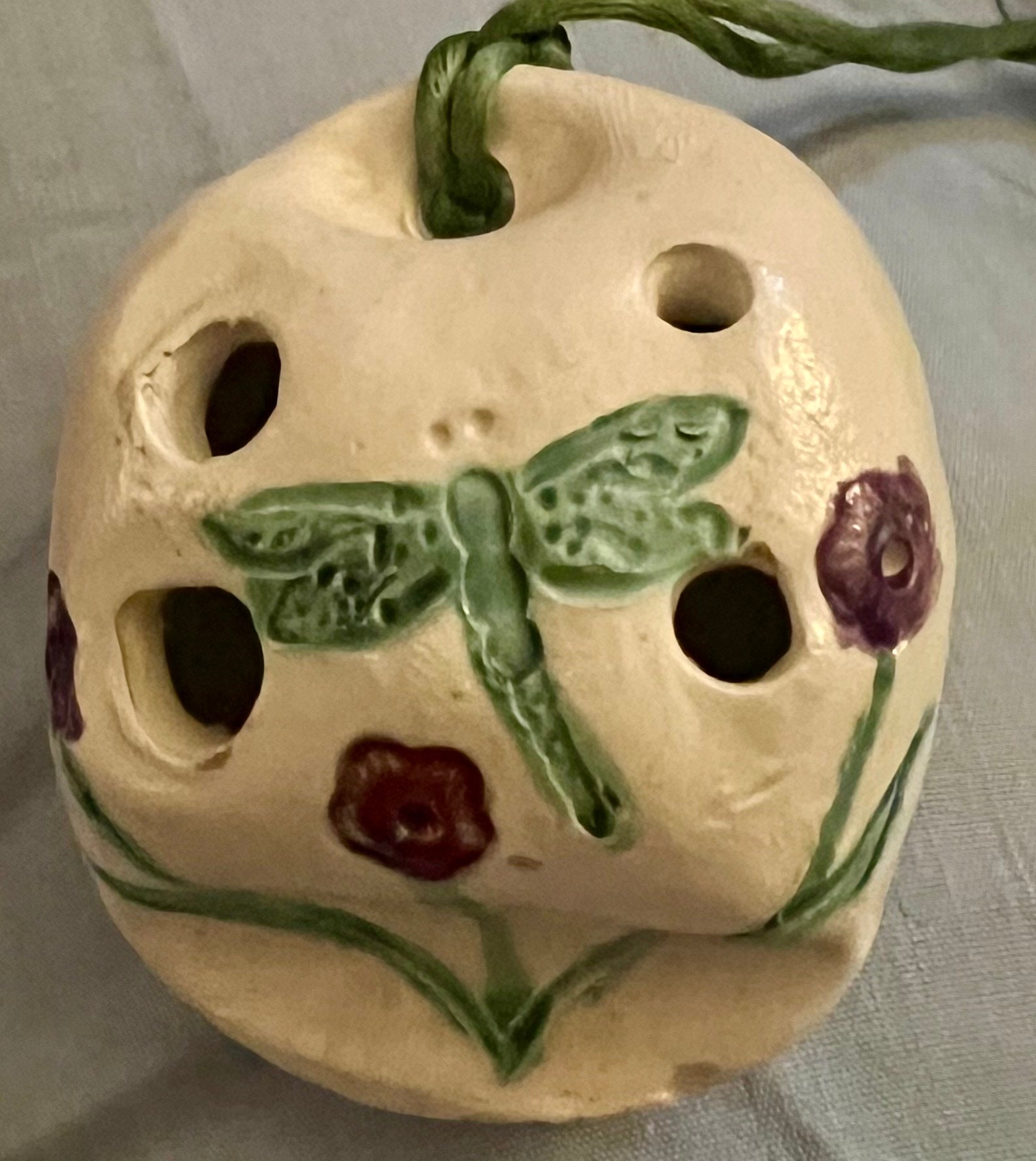 Rustic Clay Ocarina With Cute Dragonflies and Flowers - Etsy