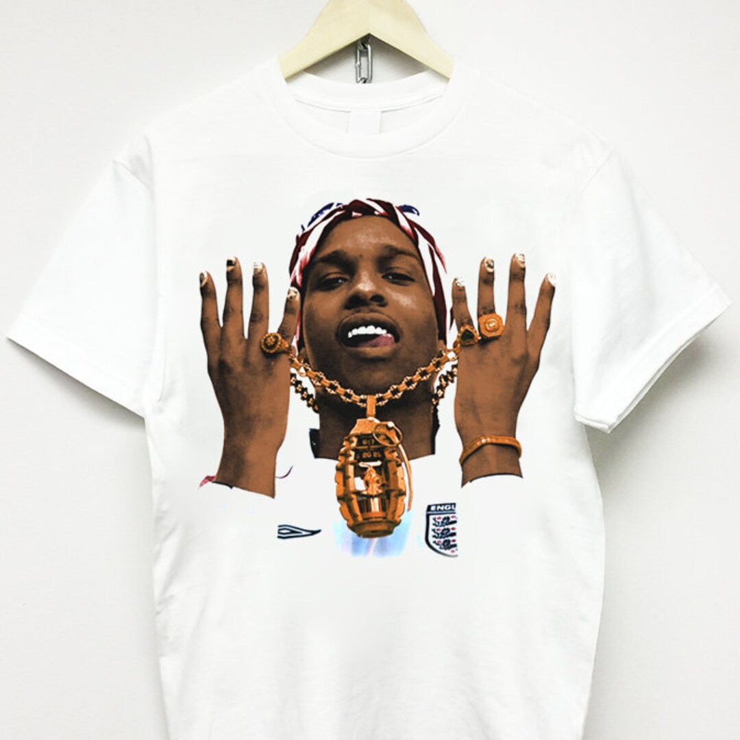 ASAP ROCKY T-SHIRT Vintage Rap Tee Young Thug Drake Travis Scott Rodman ...
