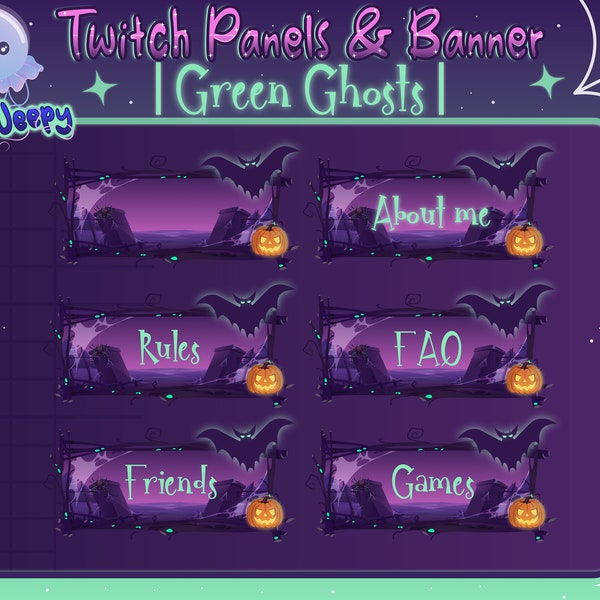 Spooky Twitch Banner - Etsy