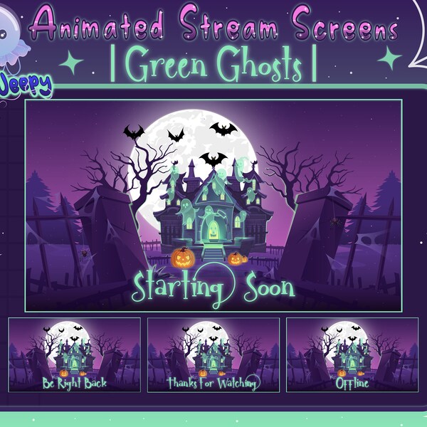 Halloween Twitch Screen - Etsy