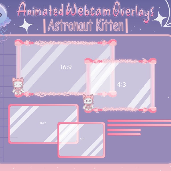Pink Animated Webcam Overlay - Etsy