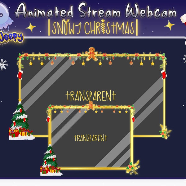 Snowy Animated Webcam Overlay - Etsy