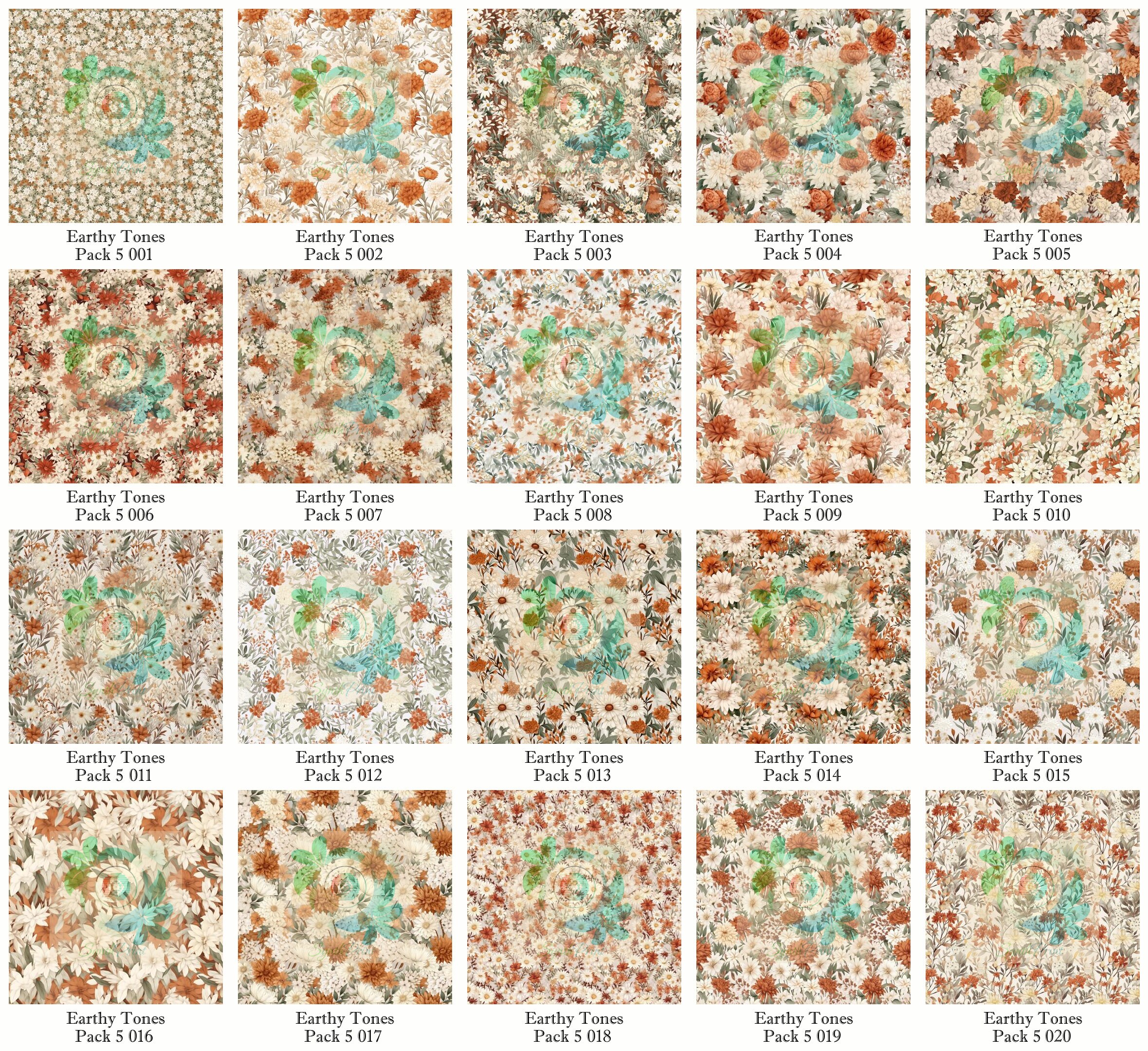 Sage Green Floral Backgrounds for Crafts for DIY Seamless Watercolour ...