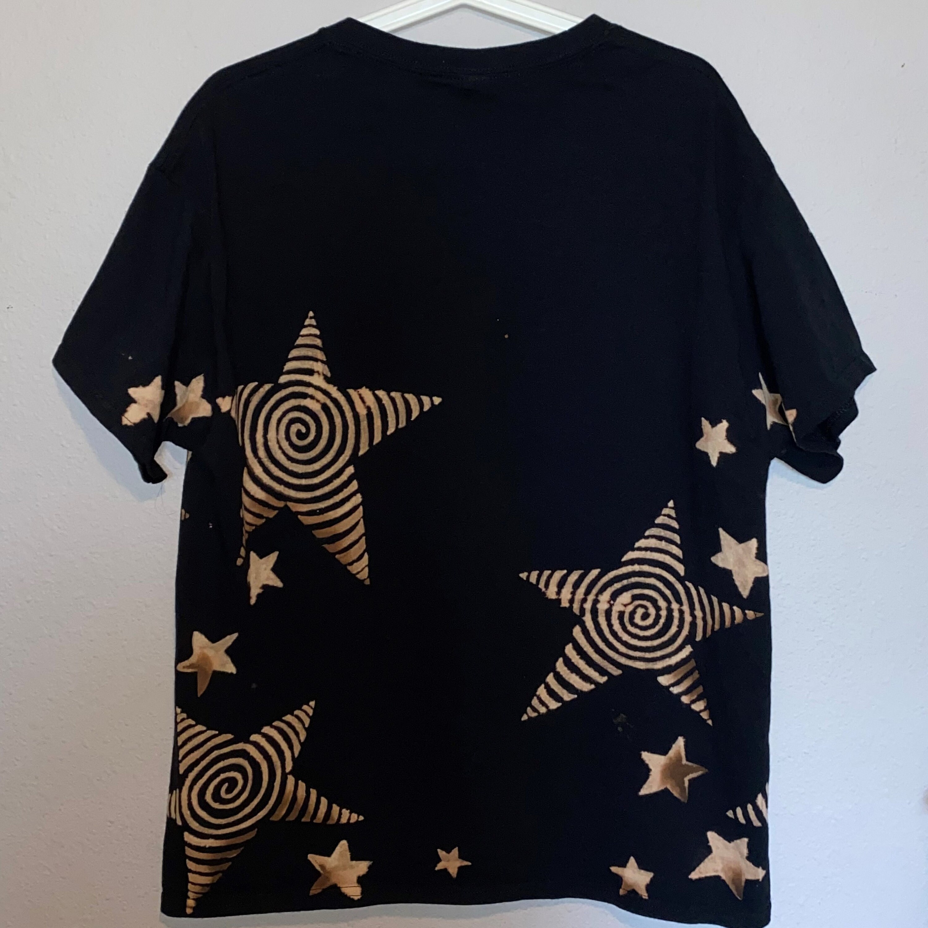 Hand Painted Bleach Star Shirt - Etsy