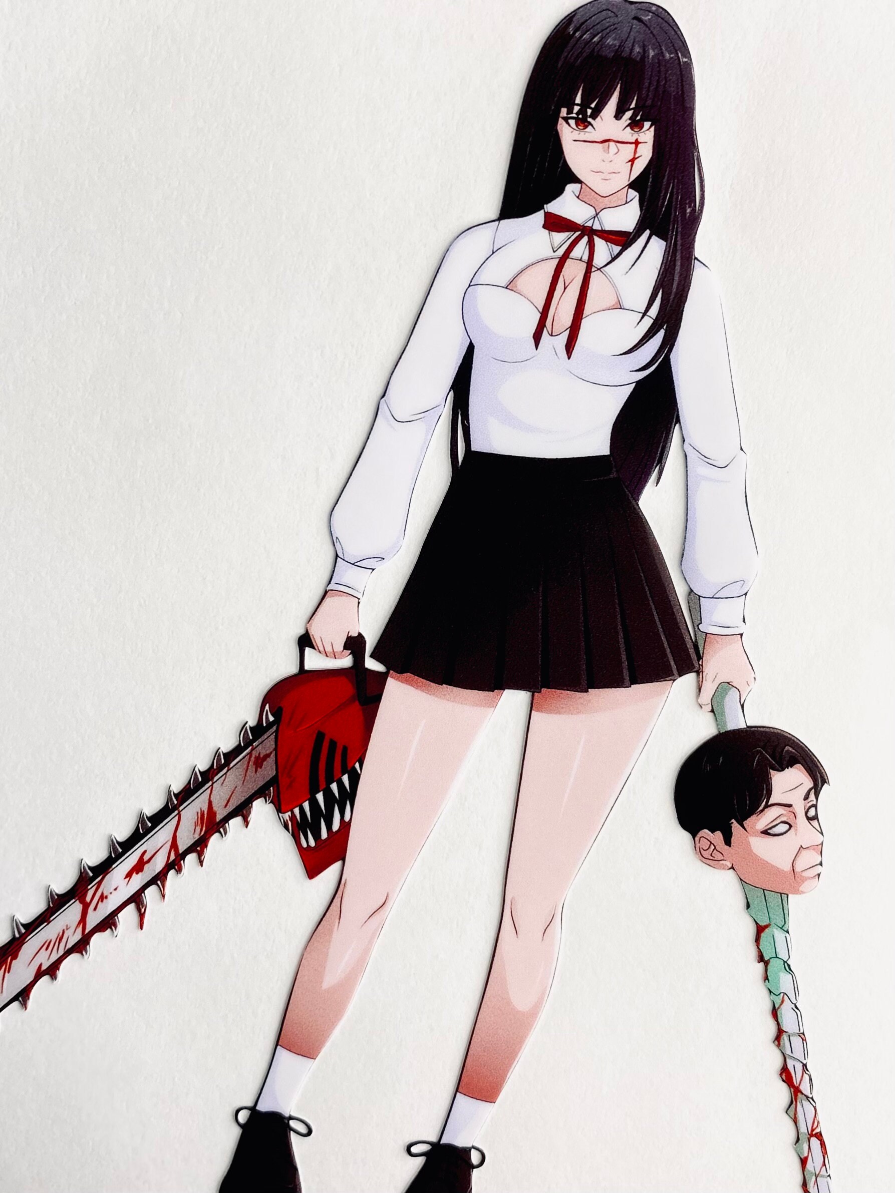 Yoru Chainsaw Man Anime Sticker Kisscut - Etsy