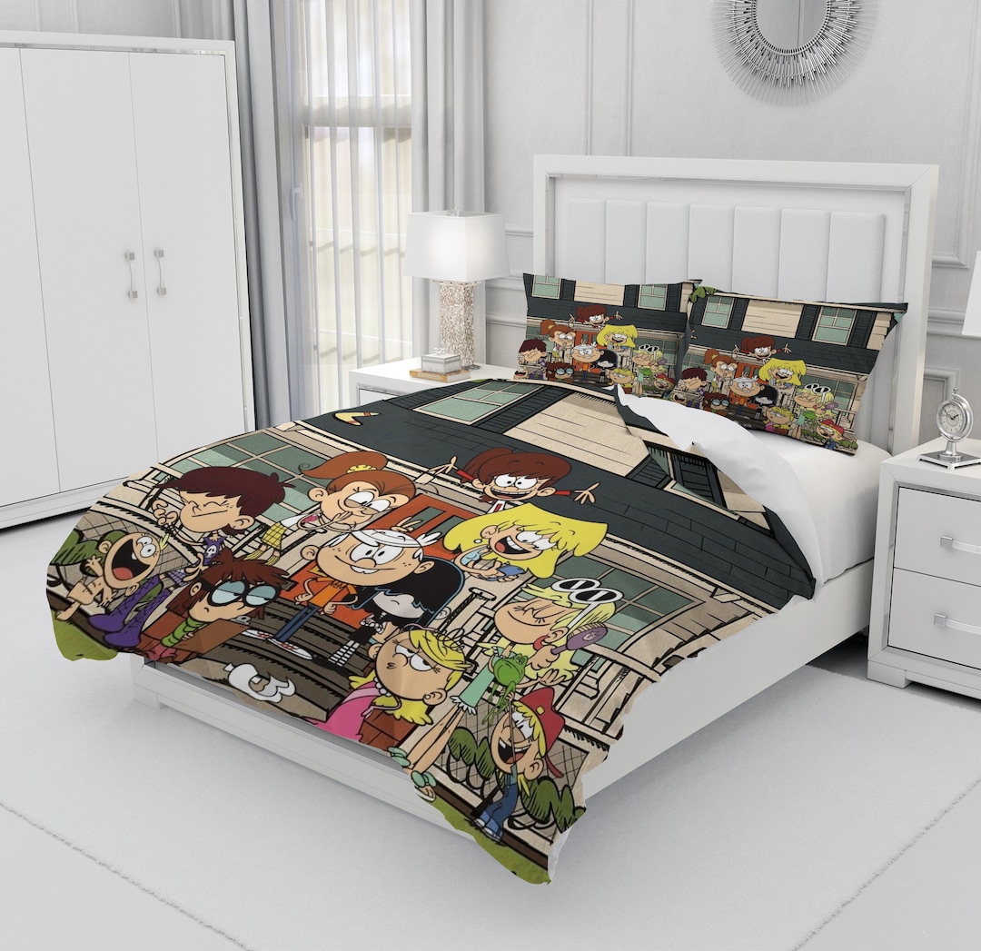 The Loud House, Personalized Bedding Three Piece Set, Custom Duvet ...