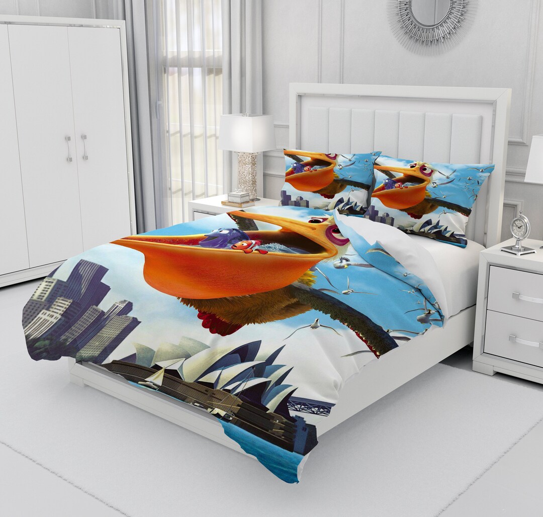 Finding Nemo, Personalized Bedding Three Piece Set, Custom Duvet Cover ...
