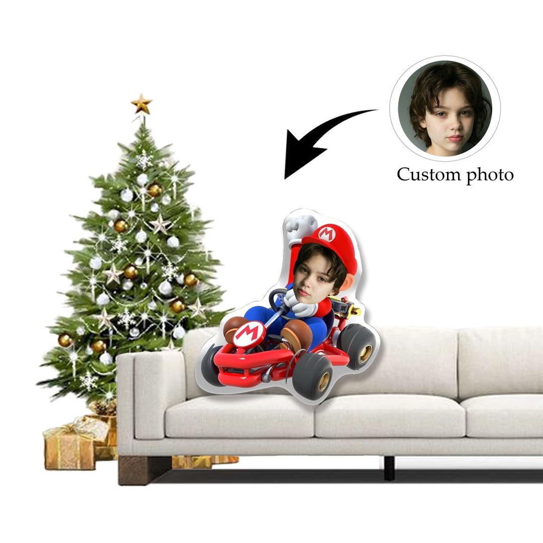 Personalized Super Mario Throw Pillow Customization Photo DIY - Etsy