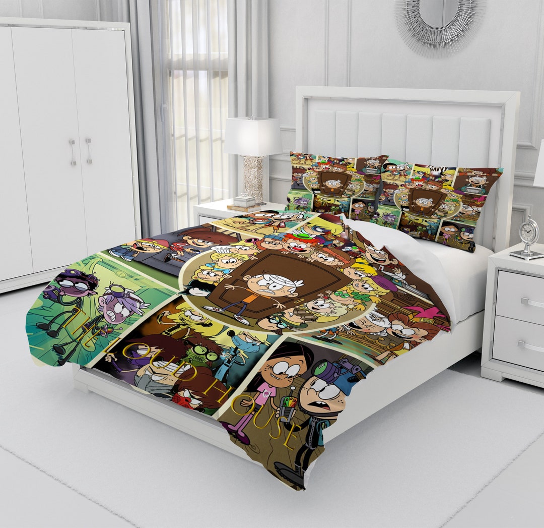 The Loud House, Personalized Bedding Three Piece Set, Custom Duvet ...