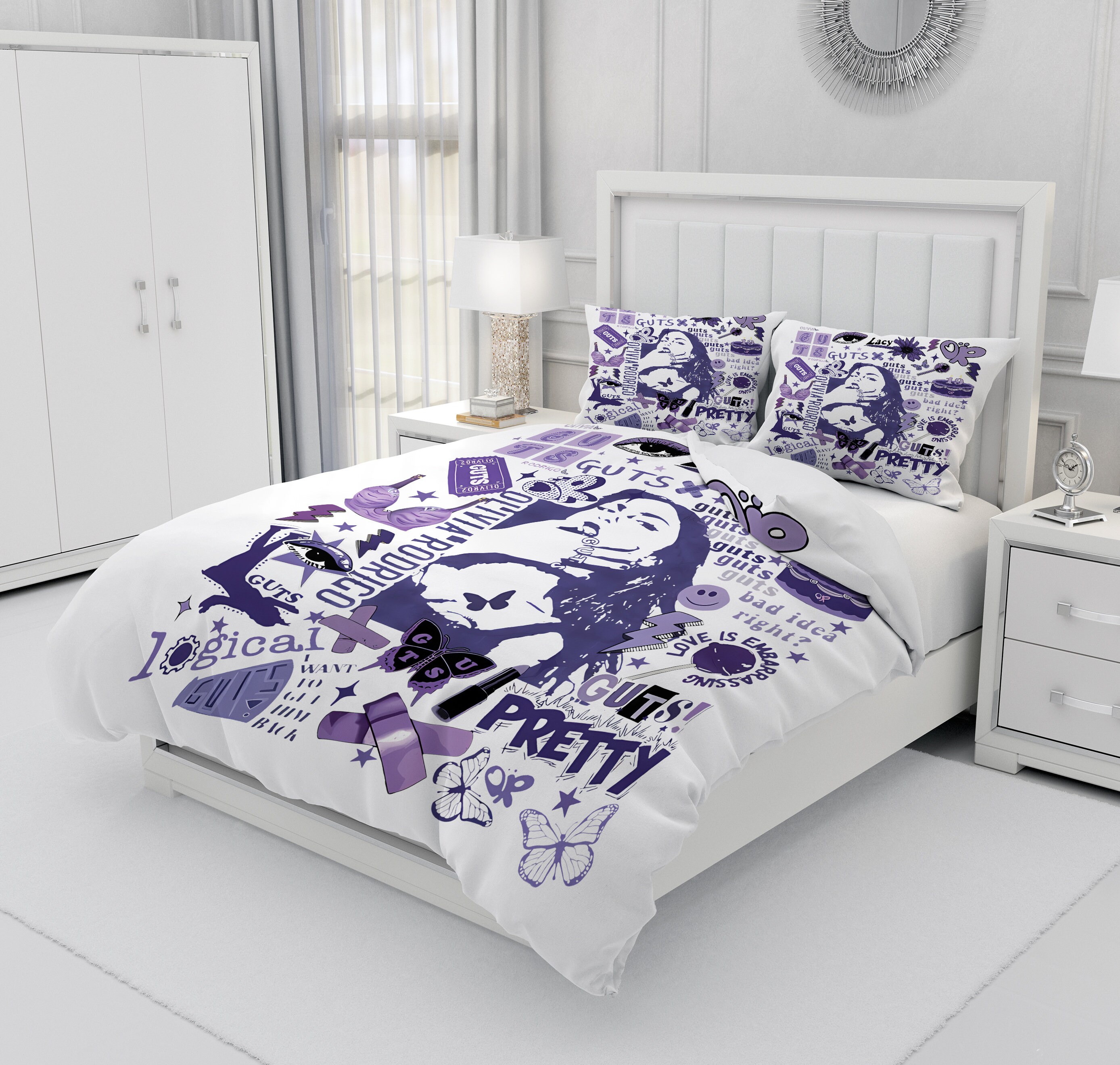 Olivia Rodrigo Bedding Set, Bedroom Decoration by Chris Gonzalez | Printblur