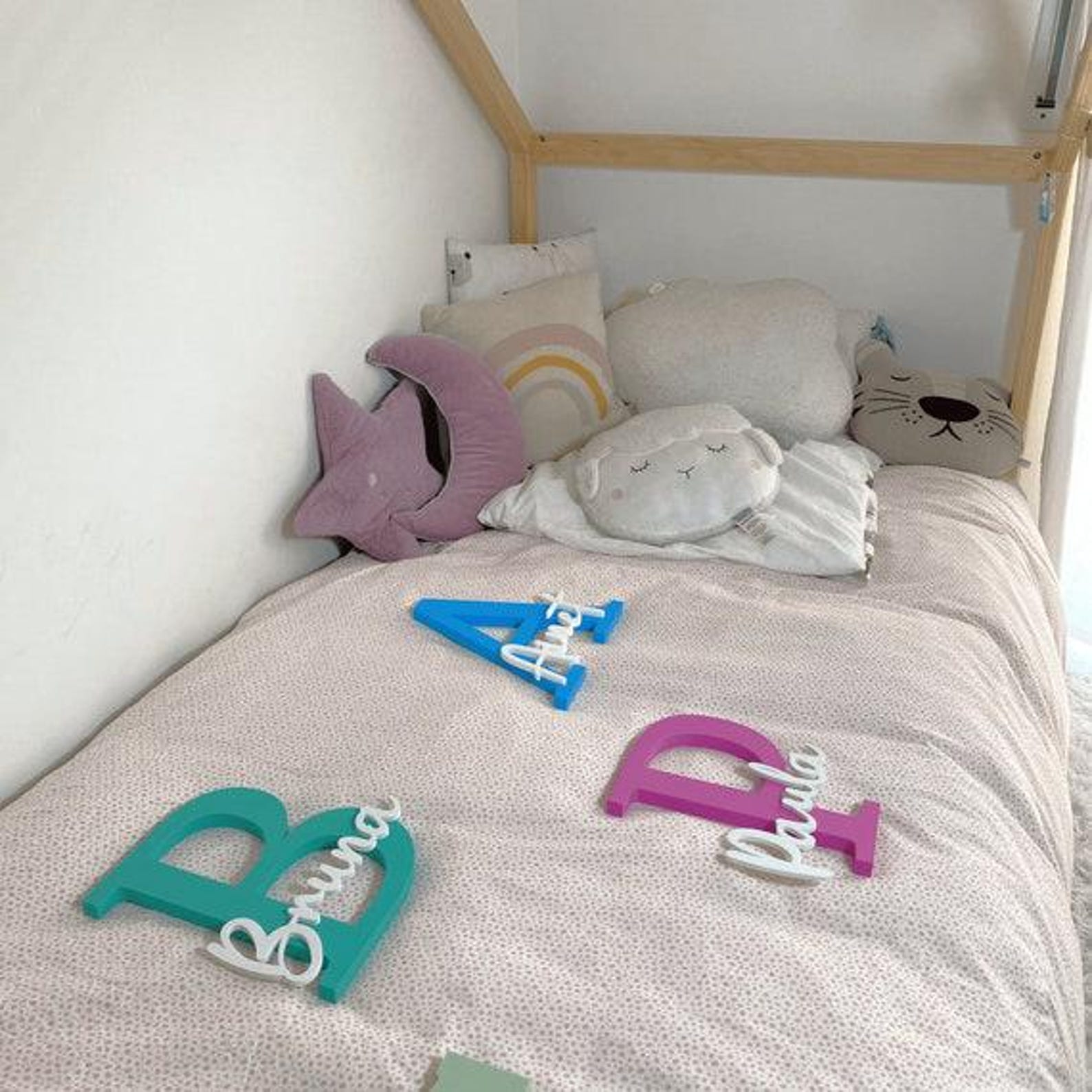 Decorative Initial Letter With Name, Personalized for Standing or ...