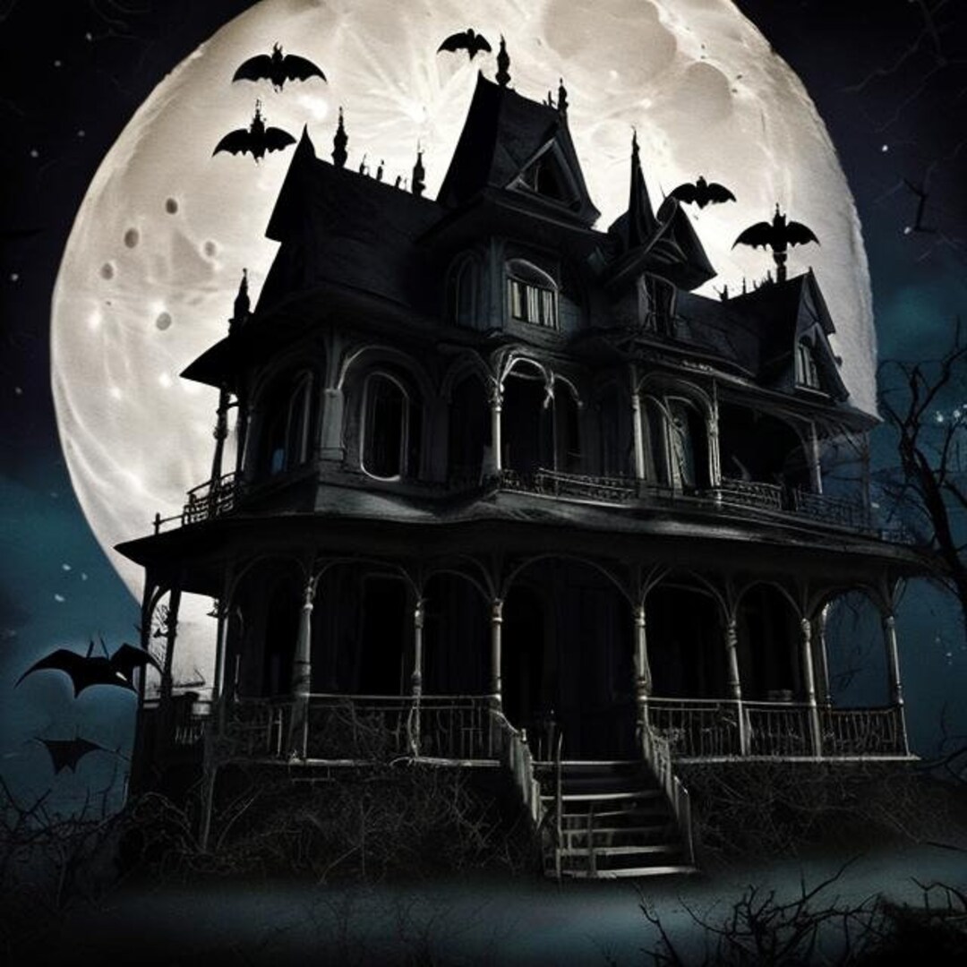 Halloween, Printable, Download, Digital, Decorative, Haunted, House ...