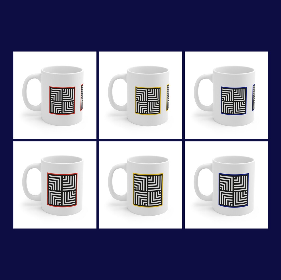 Set of 6 BE SQUARE Mugs Coffee Mug Gift for Son Gift for Boyfriend Gift ...
