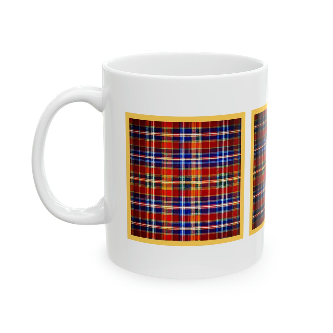 Tartan Plaid Coffee Mug: Scottish Design, USA Made - Etsy