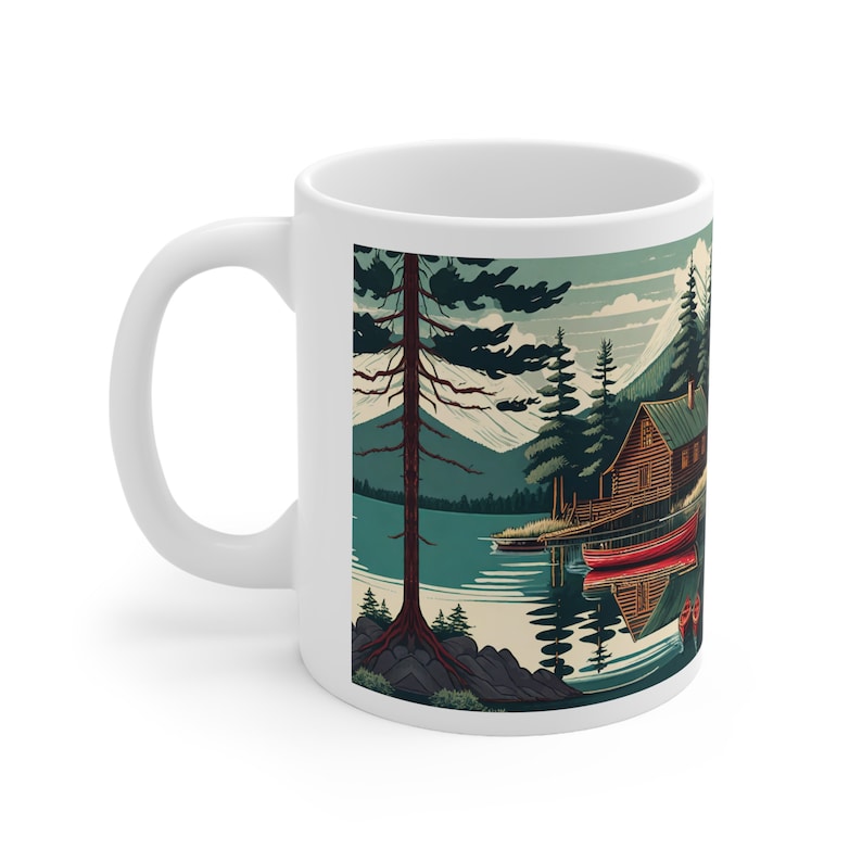 LOG CABIN MUG 2 - Coffee Mug | Log Cabin Gift | Mountain Cabin Gift ...