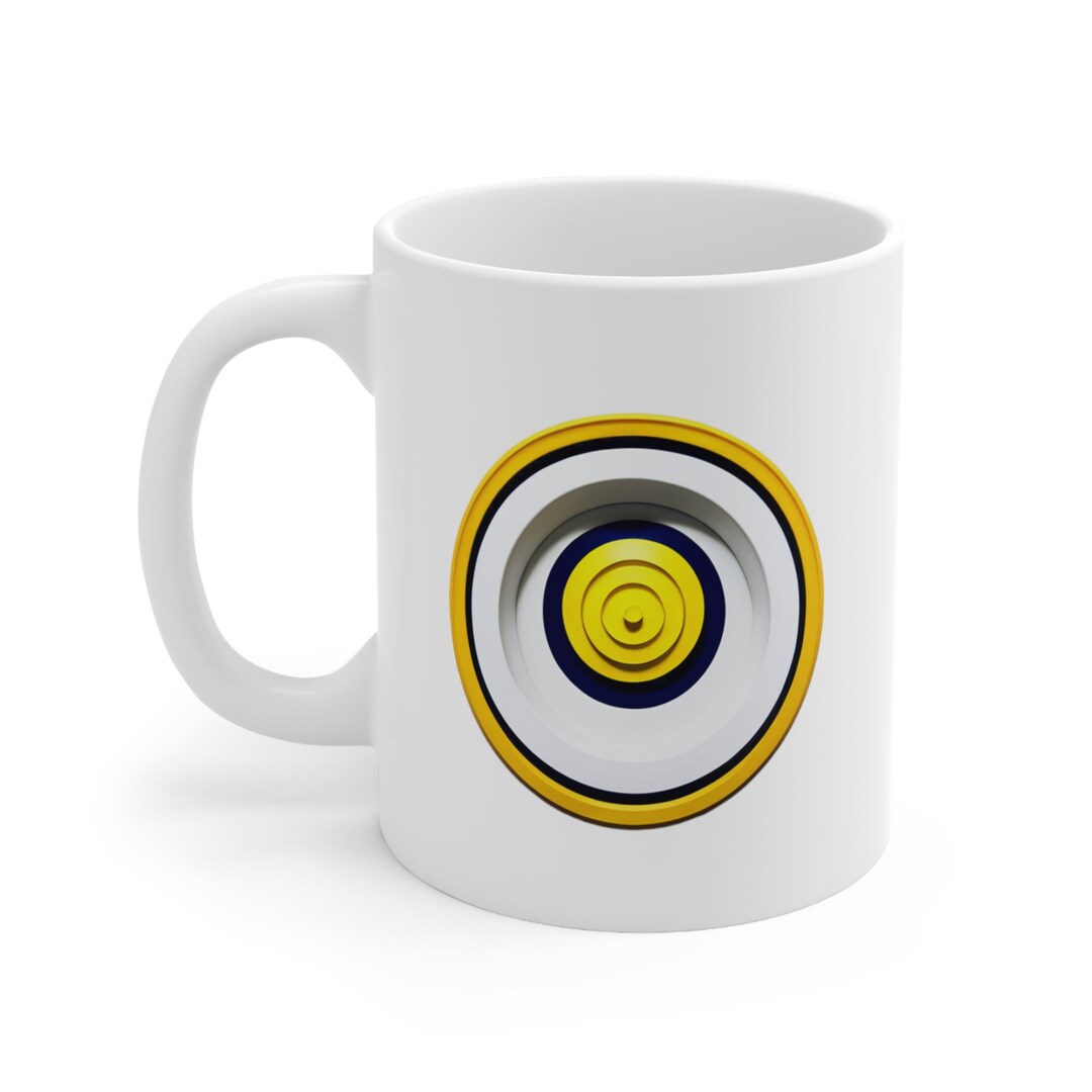 Bullseye Target Mug 1: Archery Coffee Cup, USA Made - Etsy