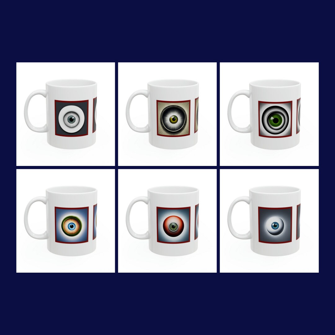 Set of 6 EYEBALL Mugs Coffee Mug Designer Gift Cool Gift Housewarming ...